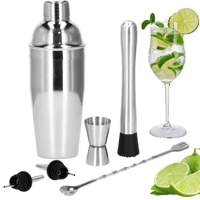 Kit pentru barmani, otel inoxidabil, set 6 piese - CLASStitude