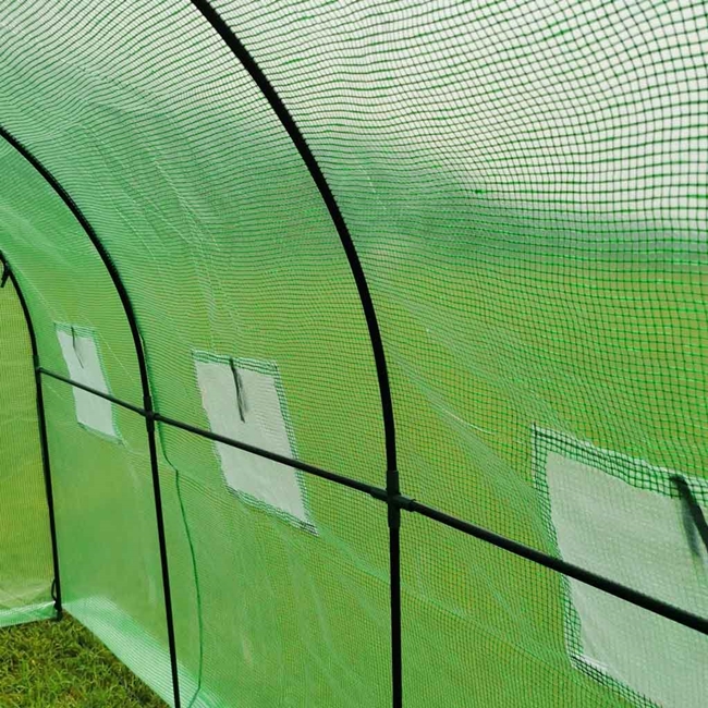 Sera de gradina tip solar, pentru rasaduri si legume, cu tevi, Verde ...